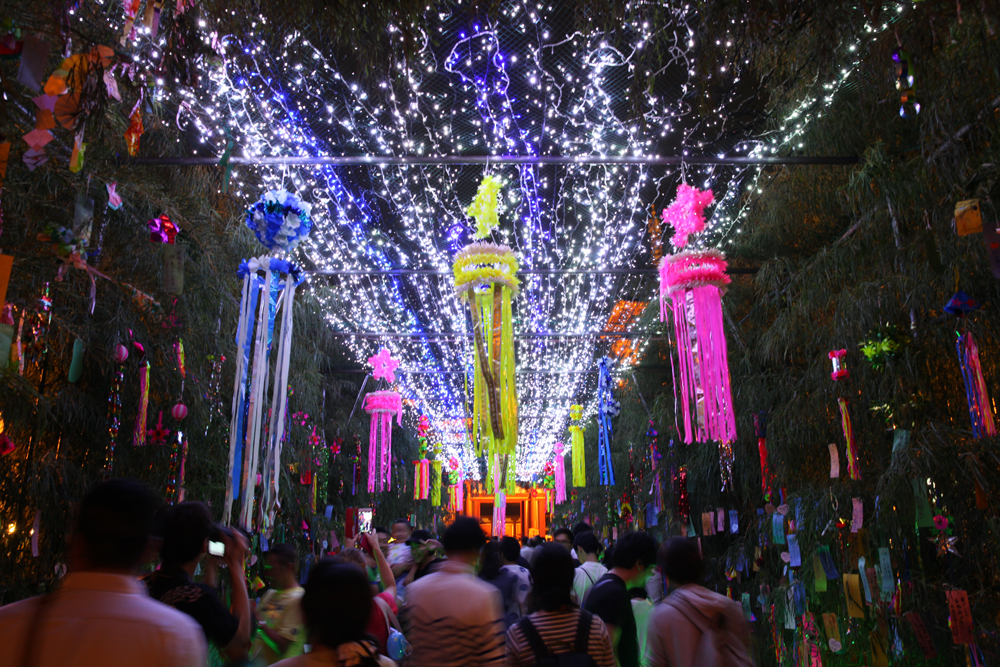 The Evening of Star Festival Tanabata in Shitennoji - Kansai Finder ...